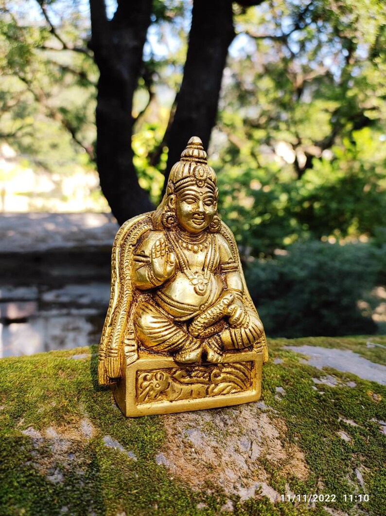 Kuber Maharaj 11 CM Brass Kubera Statue. Kuber Statue - Etsy