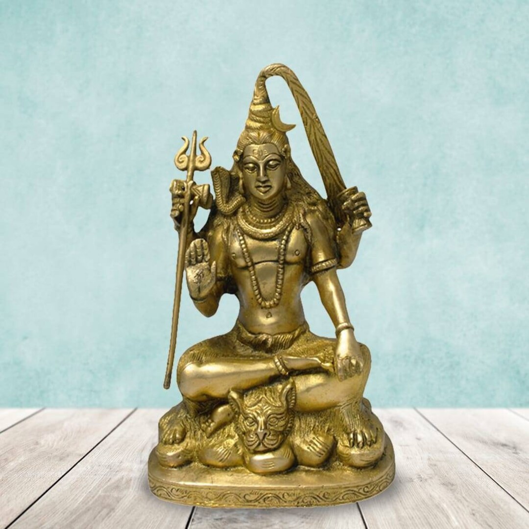 Shiva Statue 9 Inches Lord Shiva Meditating Shiva Shankar Statue ...