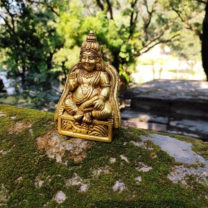 Kuber Maharaj 11 CM, Brass Kubera Statue. Kuber Statue, Sitting Kuvera ...