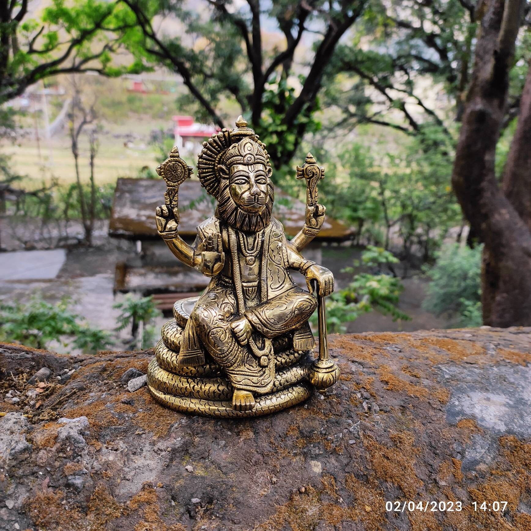 Narsimha Statue Narsingh Hindu God Narshima Vishnu - Etsy