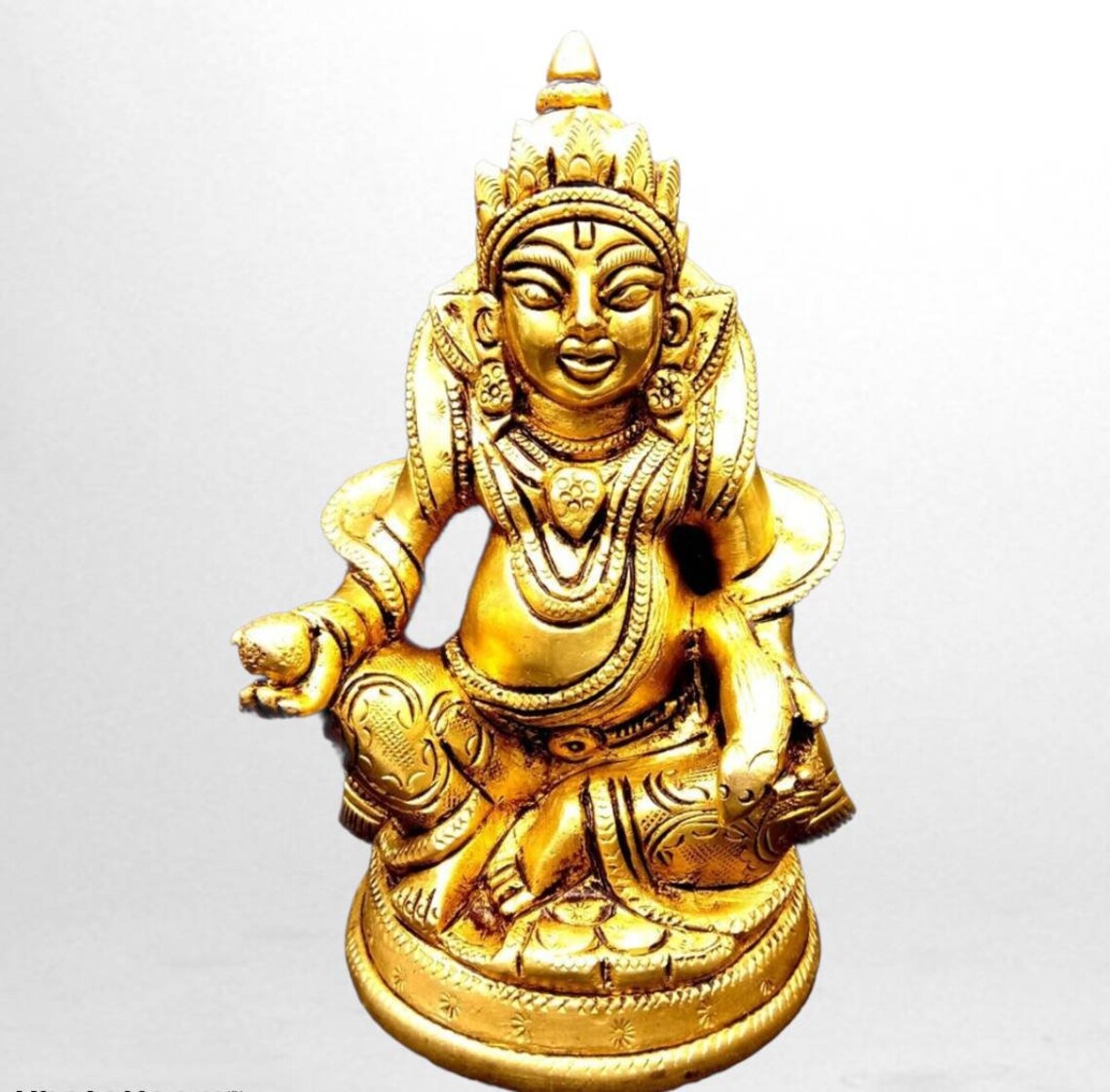 Kuber Maharaj Idol Brass Kuber Statue. 12.cm Kuber Statue | Etsy