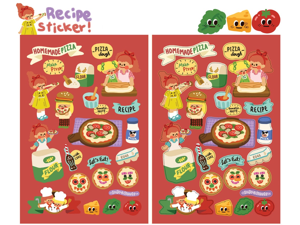 Recipe sticker | Etsy