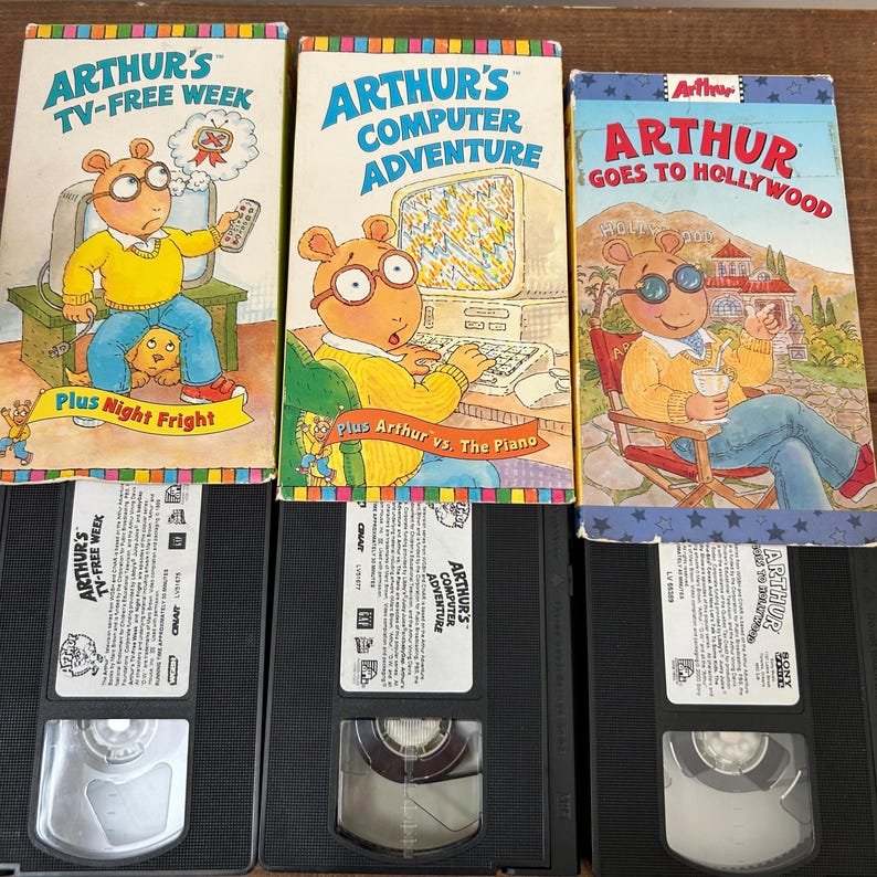 Vintage Arthur VHS Tapes Animated Marc Brown Lot of 3 - Etsy