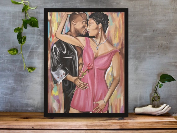 African American Couple Paintings