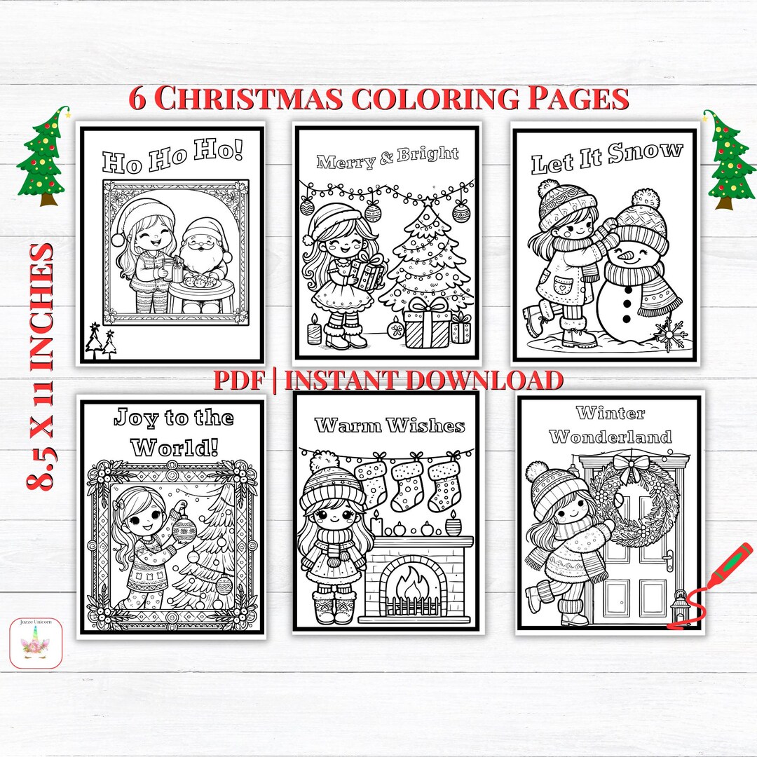 Christmas Coloring Pages | Printable PDF | Kids' Holiday Activity| Cozy ...