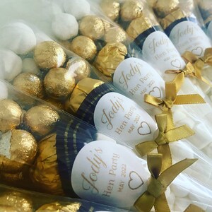 Luxury Lindor / Ferrero Rocher Gold, Silver, Pink or Blue Sweet Cone ...