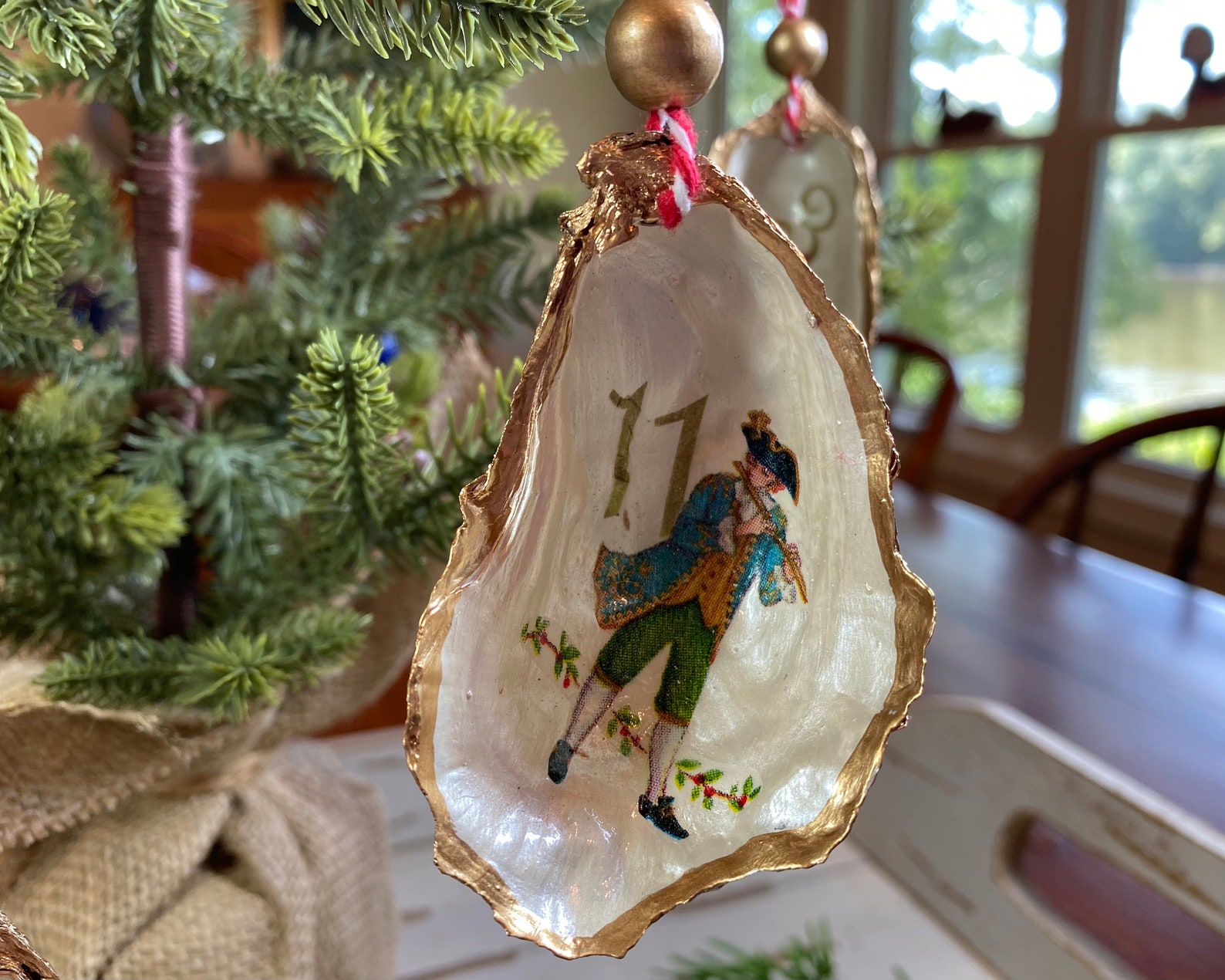12 Days of Christmas Oyster Shell Christmas Ornaments - Etsy