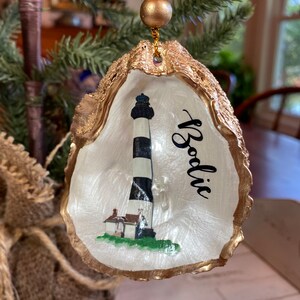 Gold Gilded Oyster Shell Ornaments With Decoupage North Carolina ...