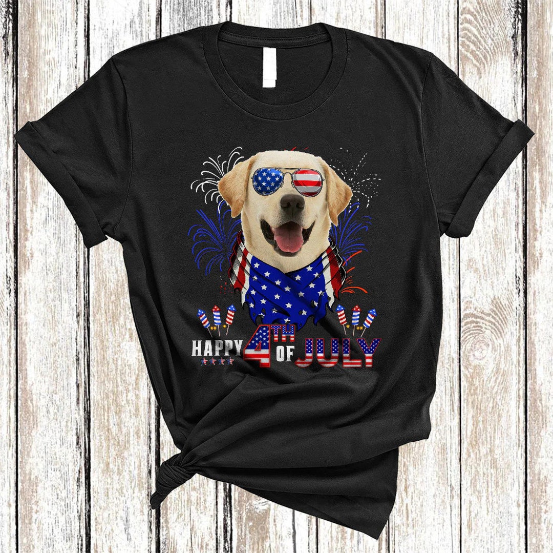 Happy 4th of July Cute Cool Independence Day Labrador Retriever Dog ...