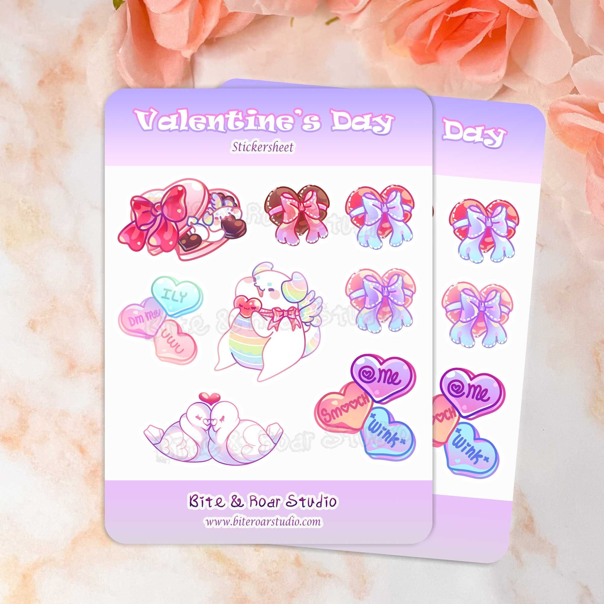 Scrapbooking Rainbow Hearts Kawaii Planner & Bullet Journaling Stickers ...