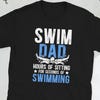 Swim Dad - American Flag Vintage Free Shipping - Back of Shirt ...