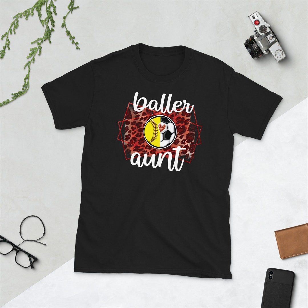 Proud Softball Soccer Player Auntie Baller Aunt Unisex T-shirt - Etsy
