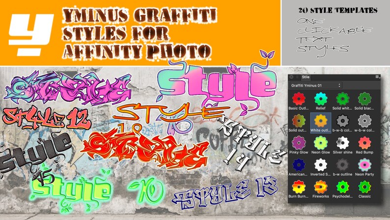 Affinity Graffiti Styles for Text and Shapes (photo, Designer ...