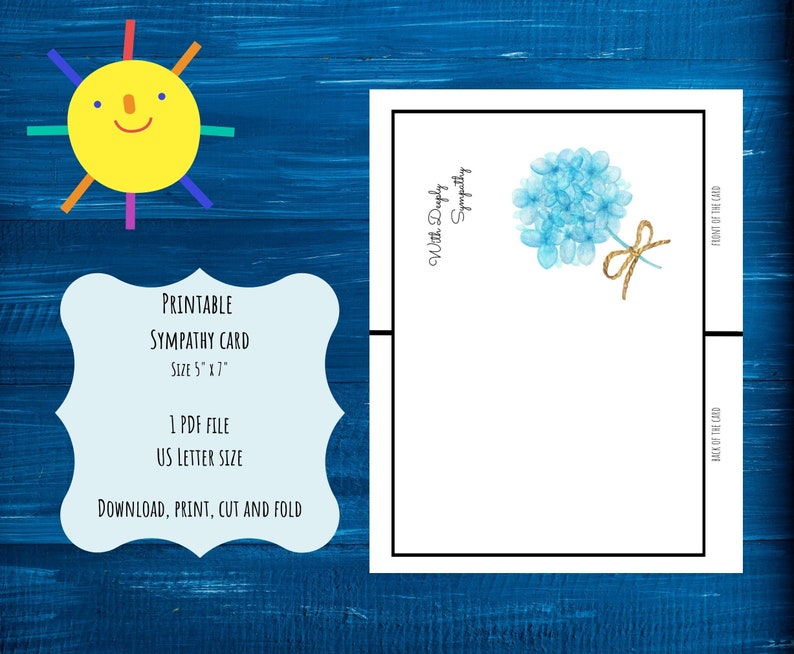 Printable Sympathy Card, Sad Card, Condolence Card, Funeral Card for ...