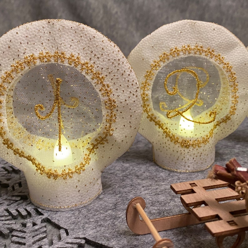 ITH LED Tealight Cover "advent Numbers" - Set Snowflake - Etsy UK