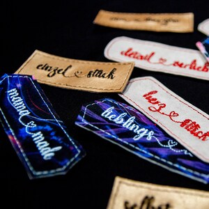 In-the-hoop Labels, XXL Labels Embroidery File Set, Signature, ITH ...