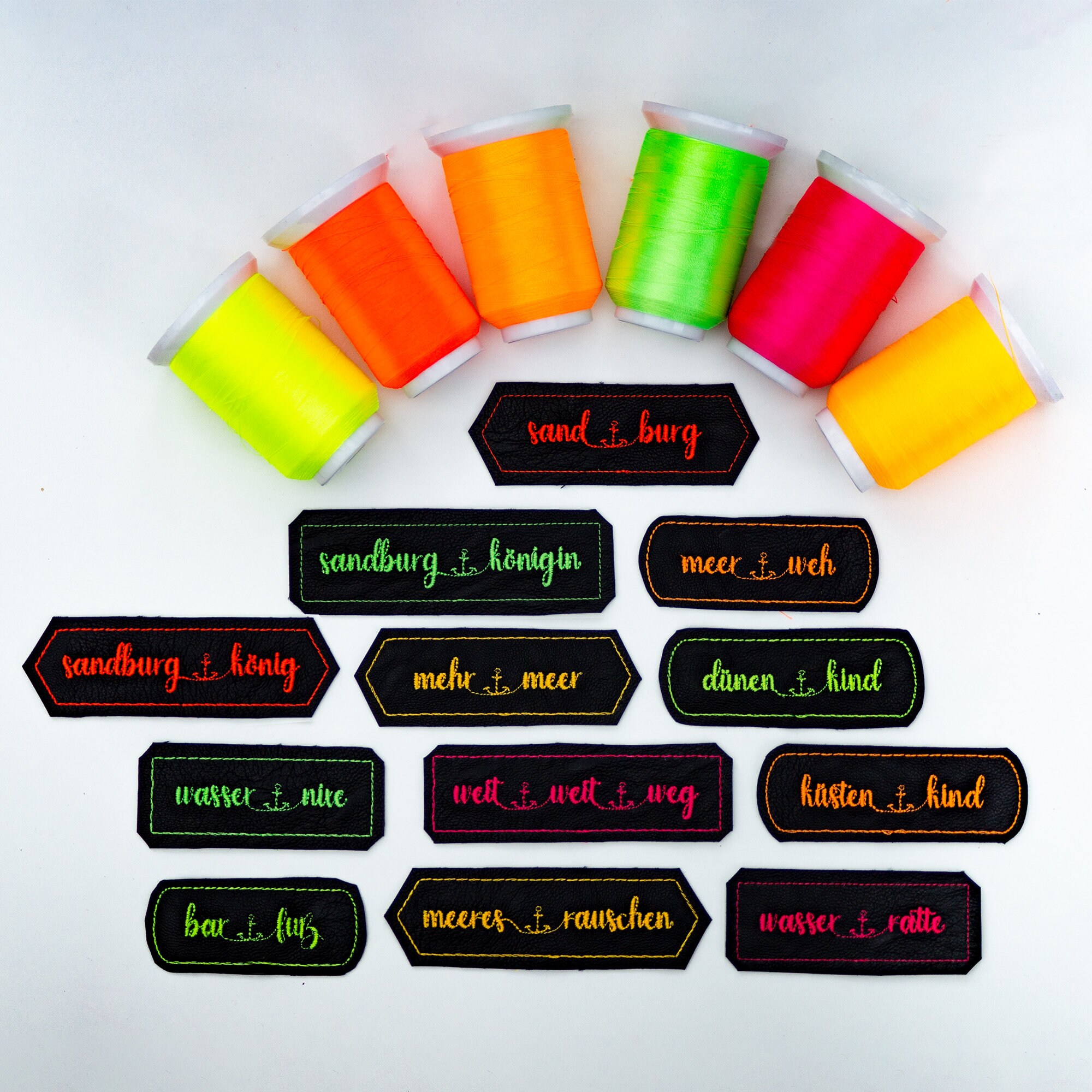 In-the-hoop Appli Labels Meerweh, XXL Labels Embroidery File Set - Etsy