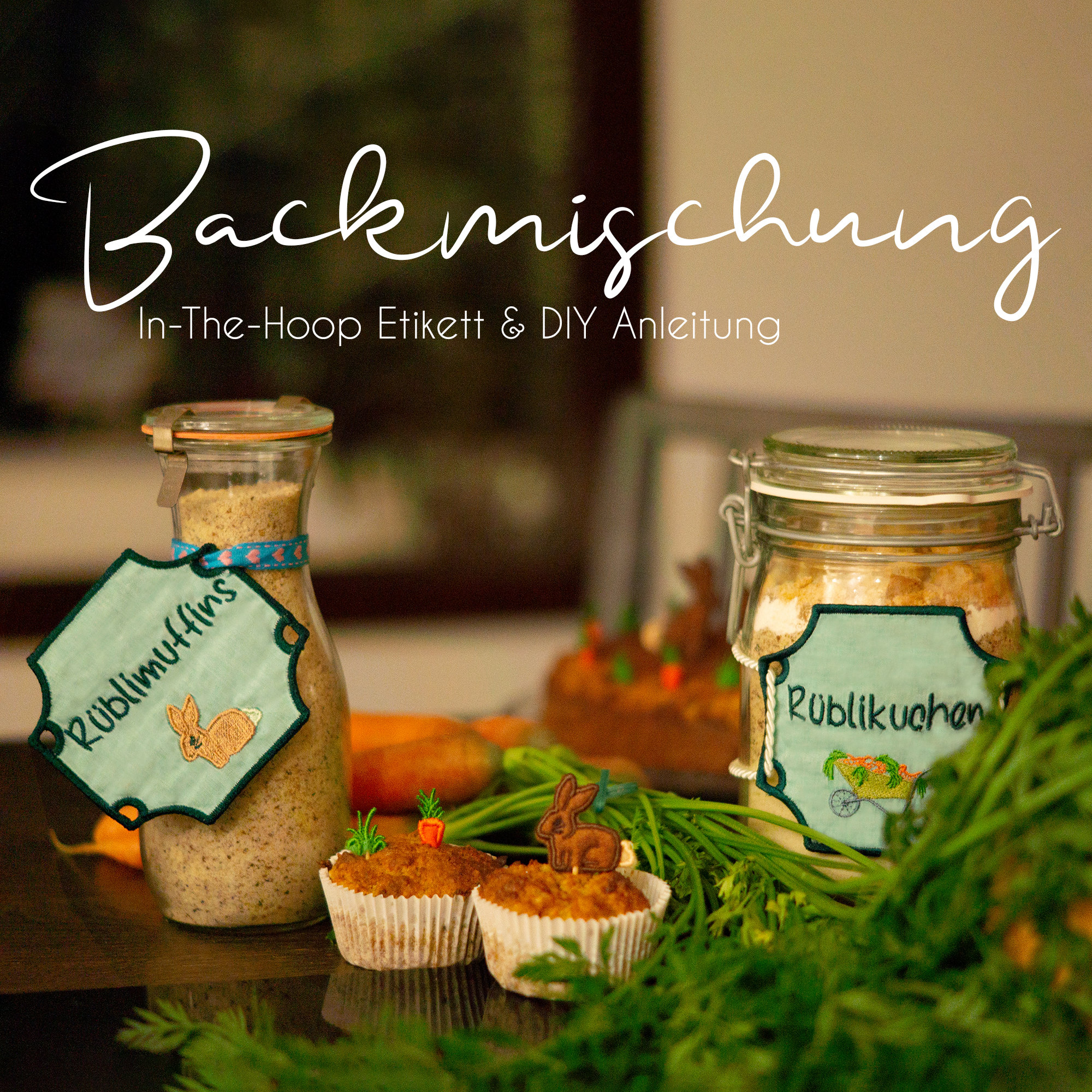 In-the-hoop Labels Embroidery File With DIY Baking Mixture - Etsy