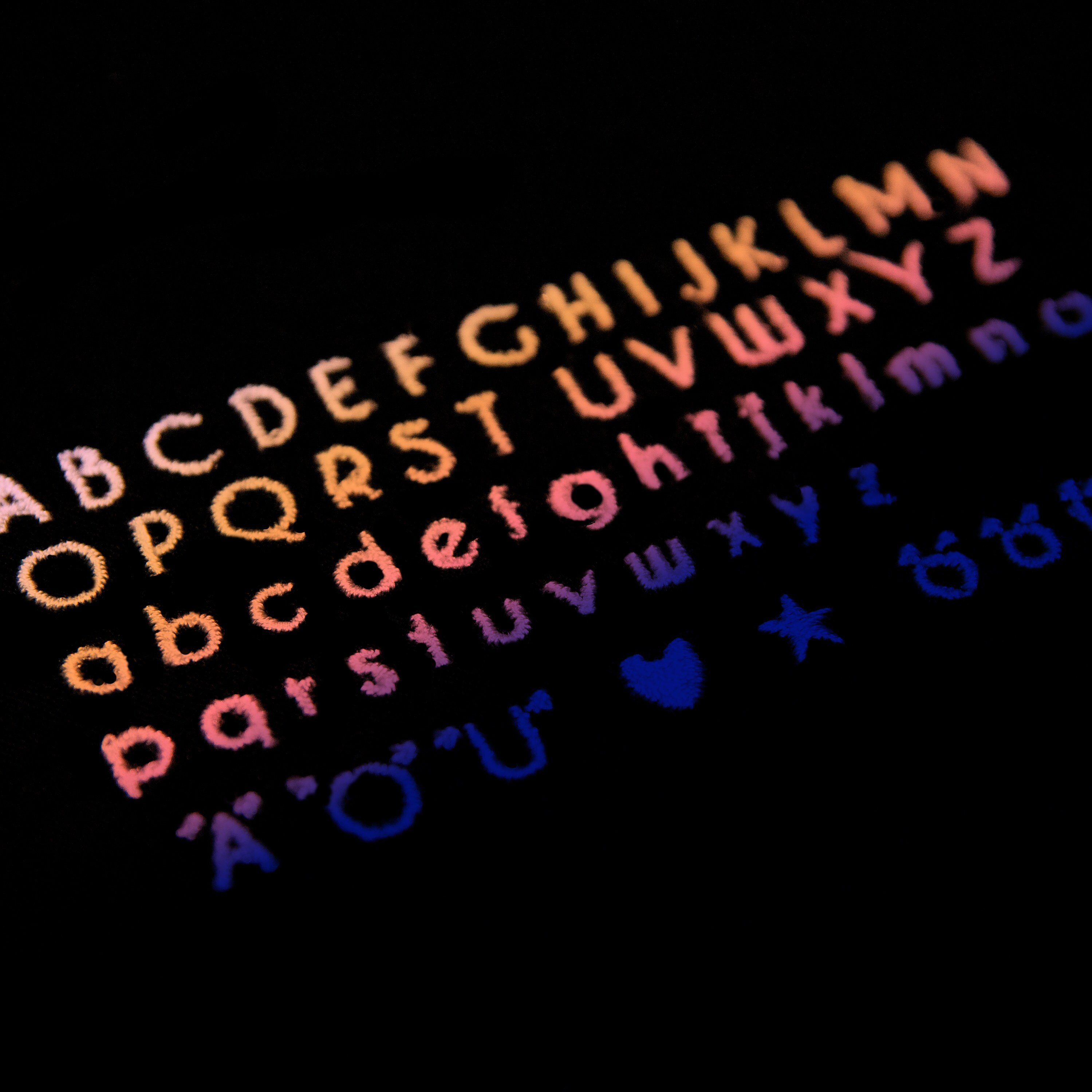 Mini Alphabet, Font, Dedication, Signature, Font, Embroidery File Set ...