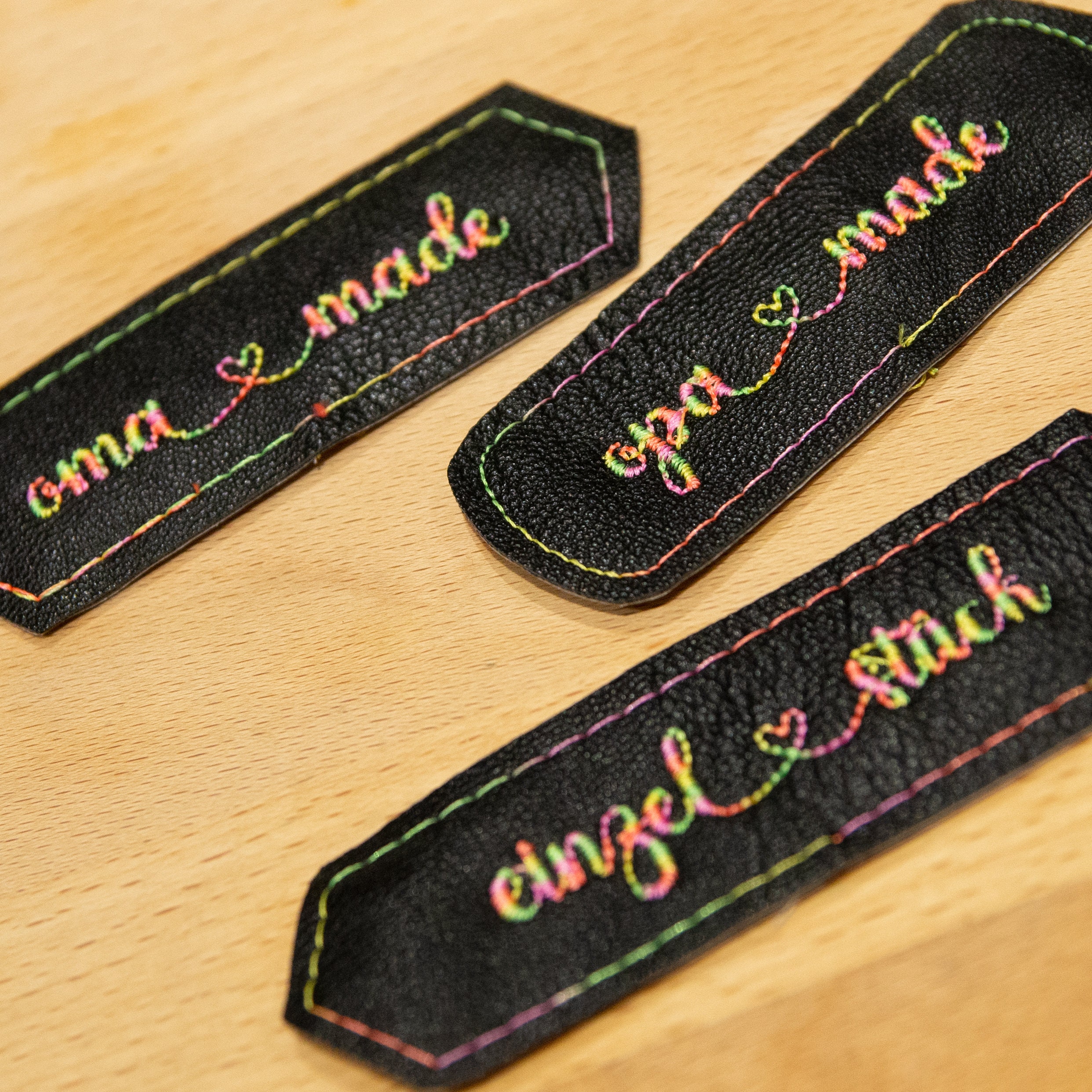 In-the-hoop Labels XXL Labels Embroidery File Set Signature - Etsy UK