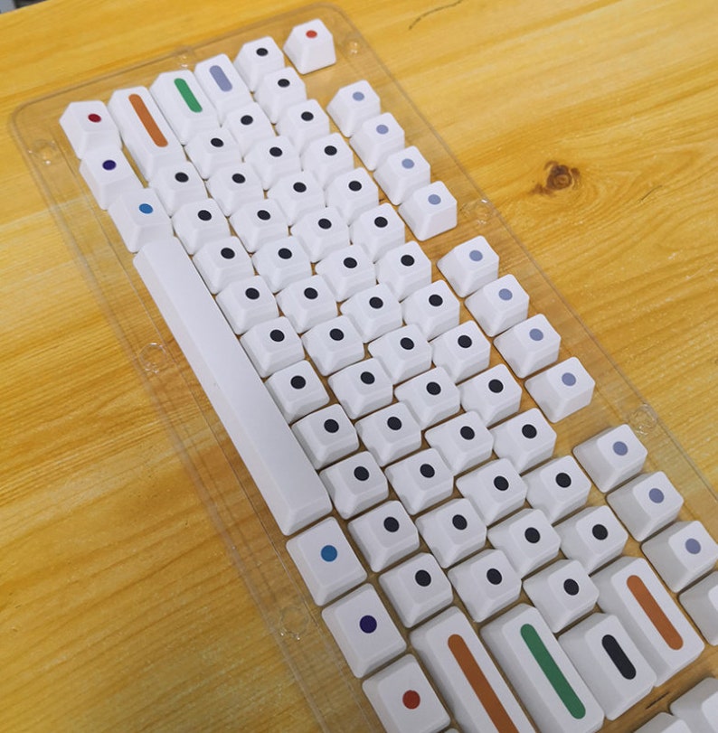 Dot Keycaps set OEM Artisan Keycap set Custom Cherry MX | Etsy