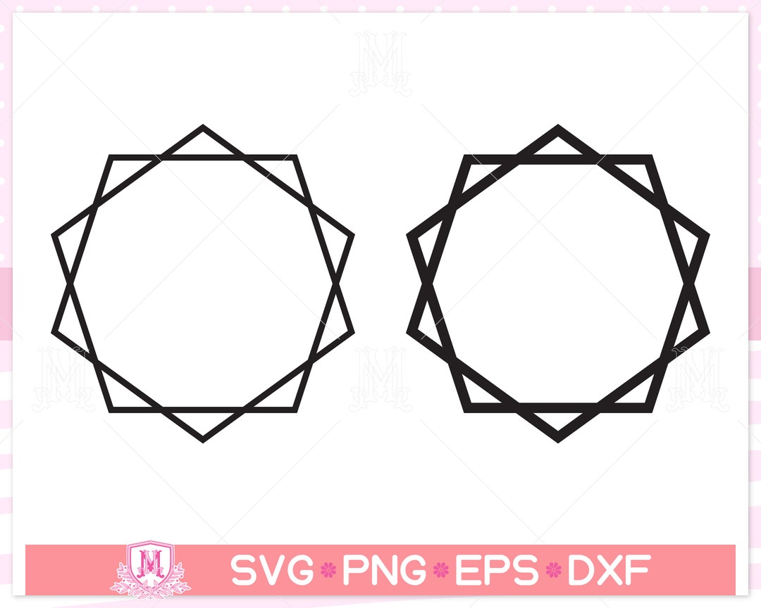 Pentagon Frame Svg File, Pentagon Svg, Sketch Pentagon Svg, Name Frame ...