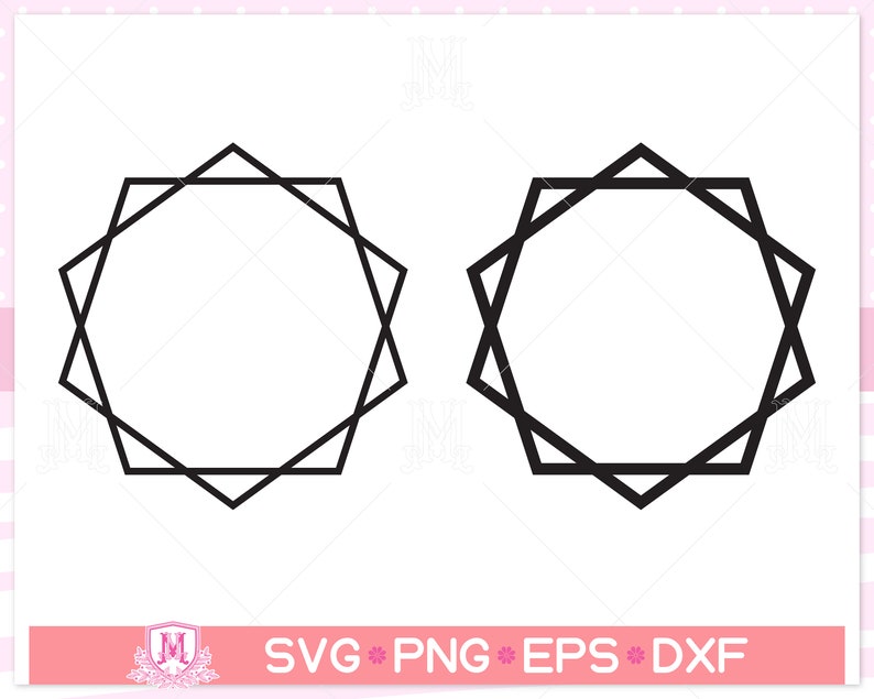Pentagon frame svg file Pentagon svg sketch Pentagon svg - Etsy México