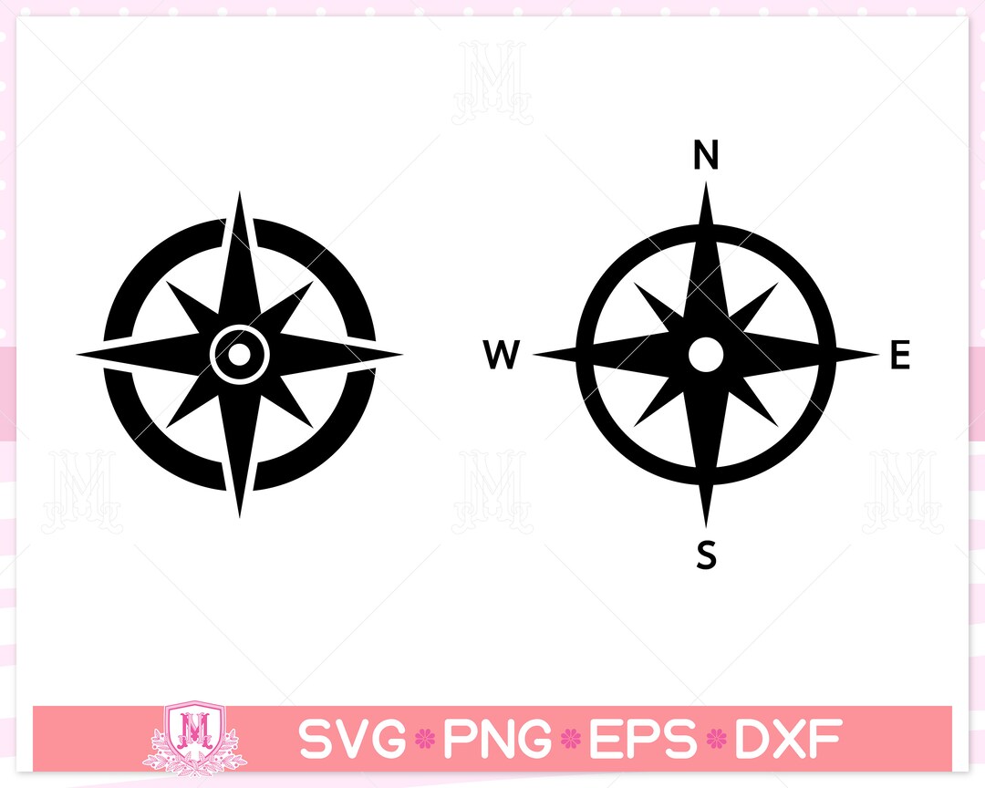 Compass Svg File, Nautical Compass Svg, Compass Rose Svg, Compass Star ...