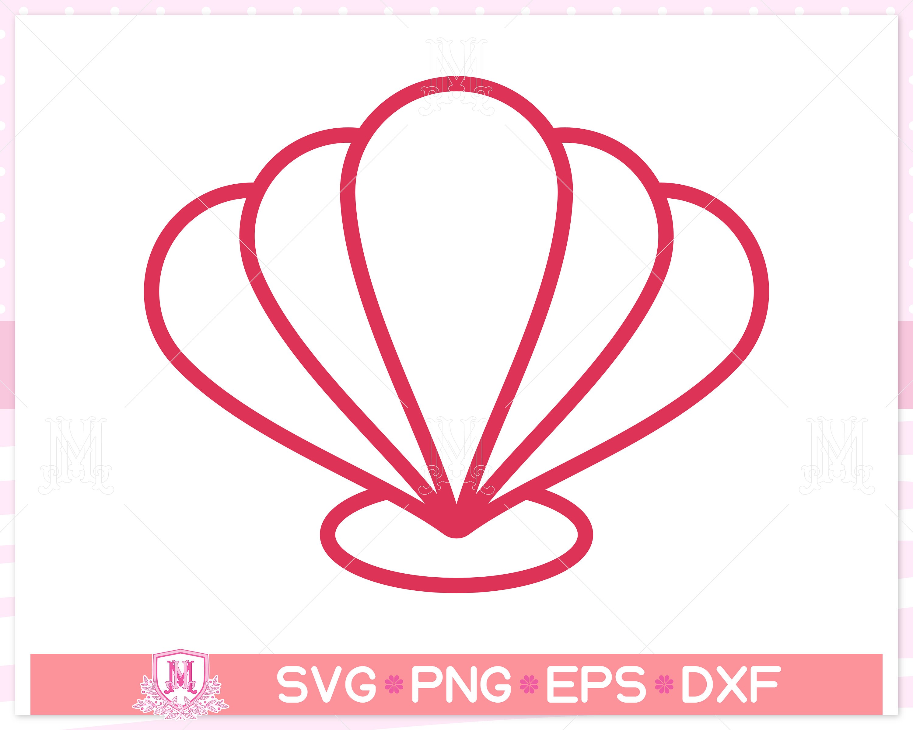 Digital Drawing & Illustration mermaid svg Shell svg file seashell svg ...