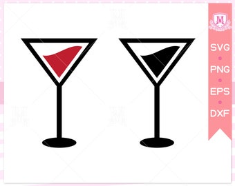 Martini Instant Digital Download Svg Png Dxf and Eps - Etsy