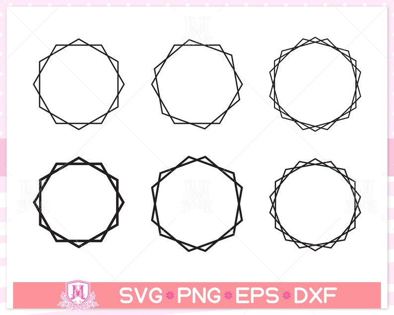 Hexagon Frame Svg File Hexagon Svg Sketch Hexagon Name - Etsy