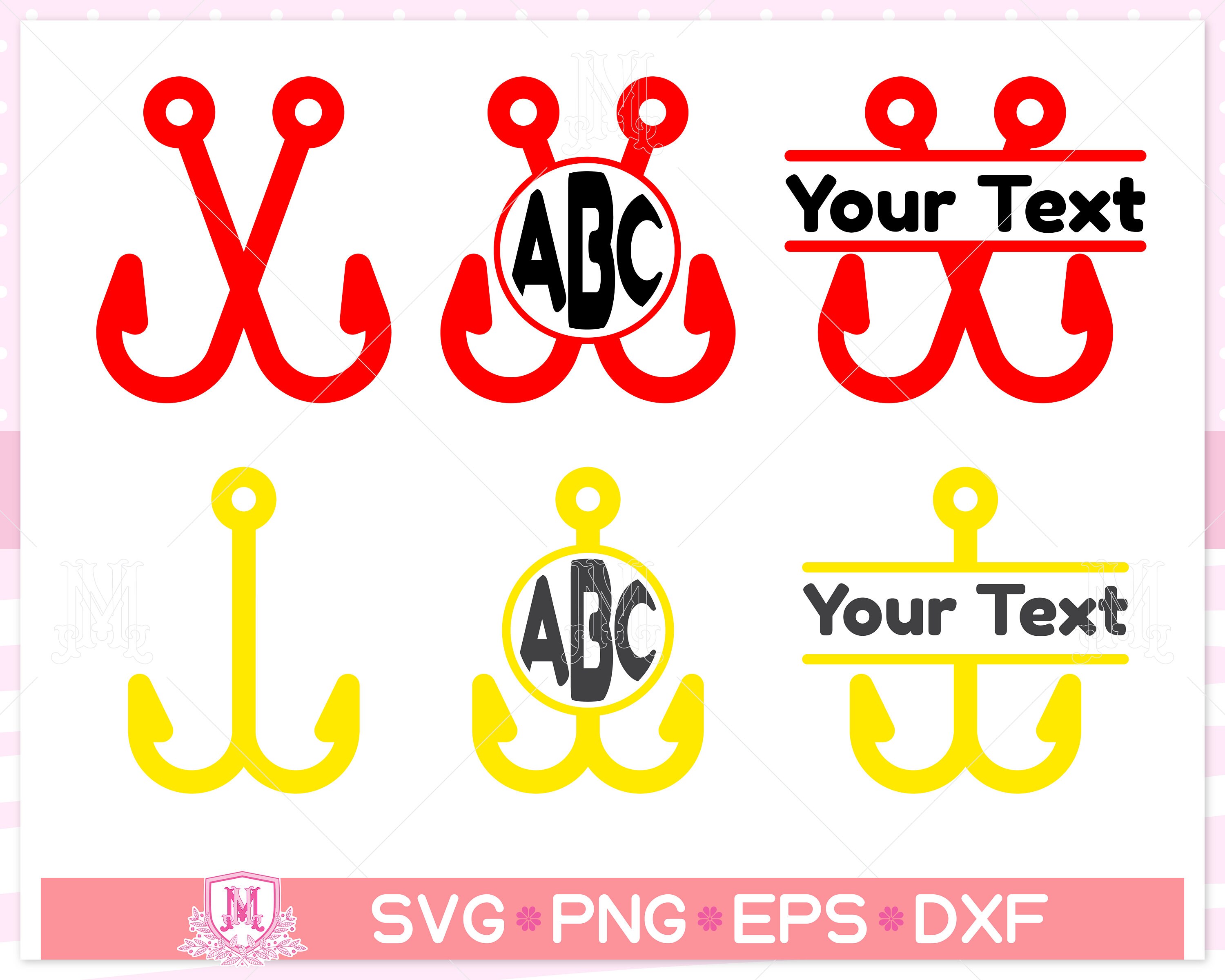 Fishing Hook File, Fish Hook Svg, Fishing Svg, Hook Svg, Name Frame Svg ...