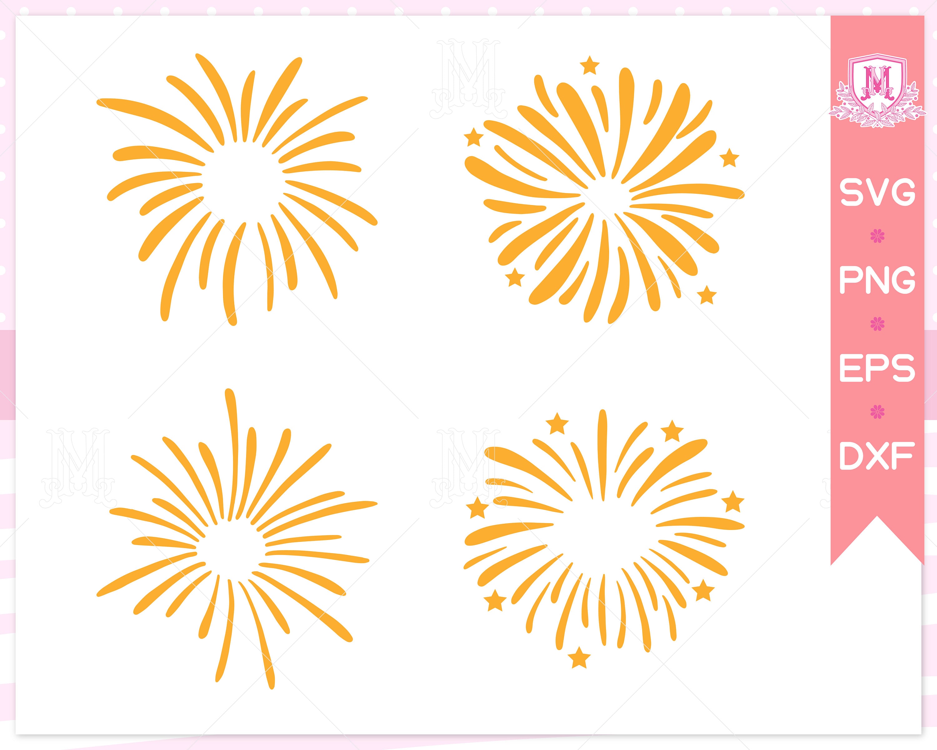 Firework Svg File, Firework Svg, Burst Svg, Fireworks Svg, Celebrate ...