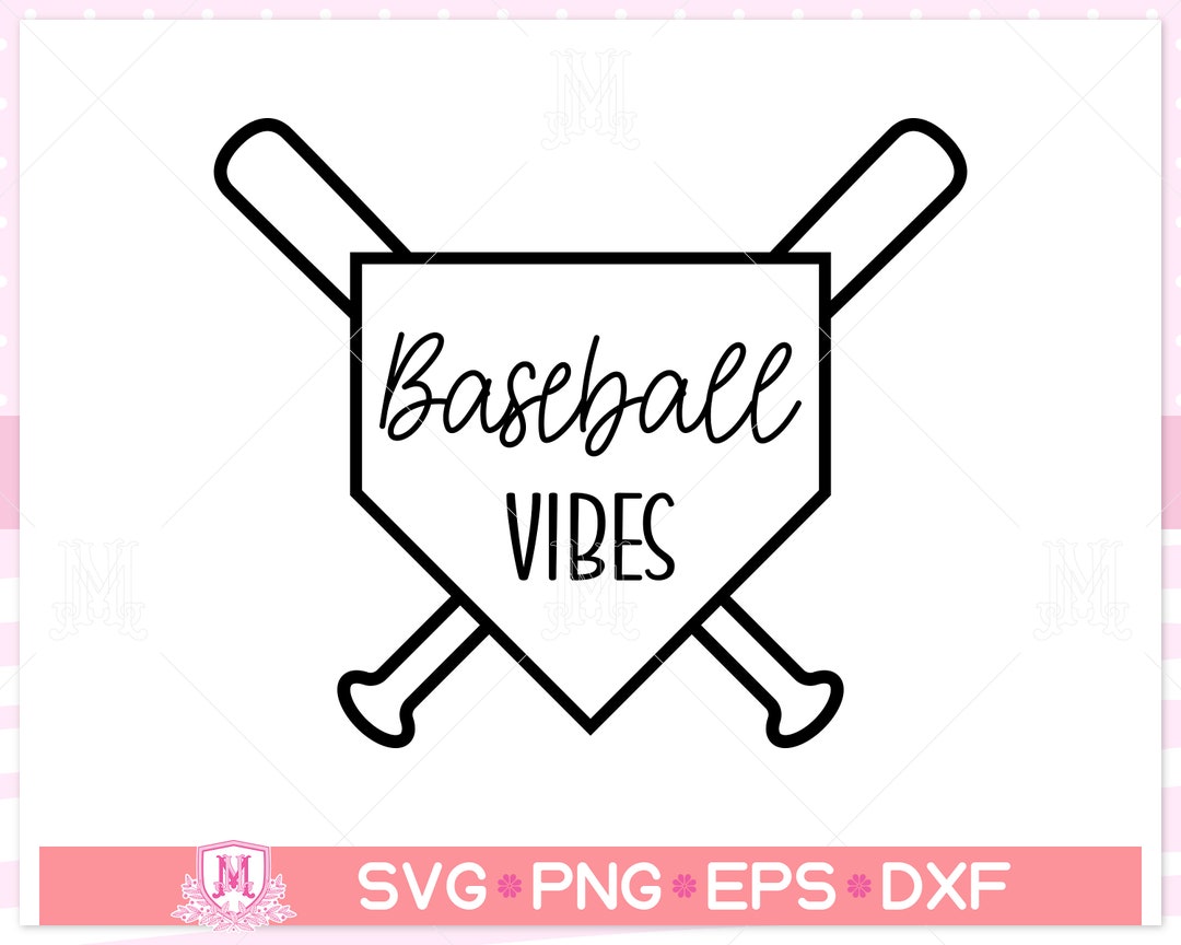 Baseball Vibes Svg, Baseball Svg, Sport Svg, Baseball Vibes, SVG for ...