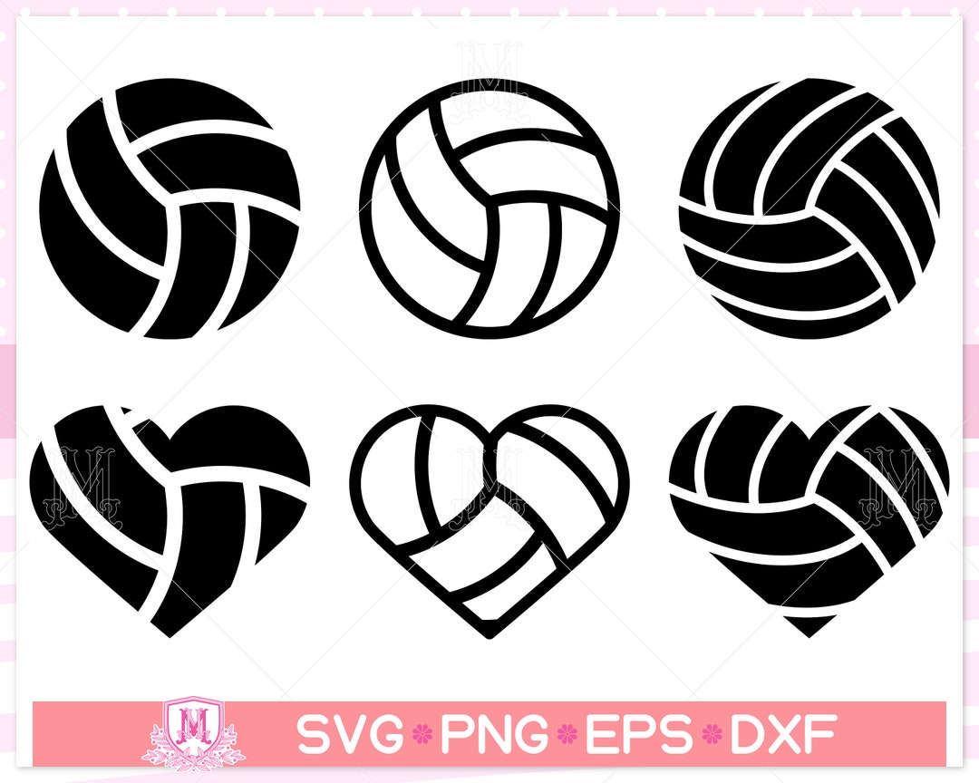 Volleyball Svg File, Volleyball Svg, Sport Svg, Volleyball Heart Svg ...