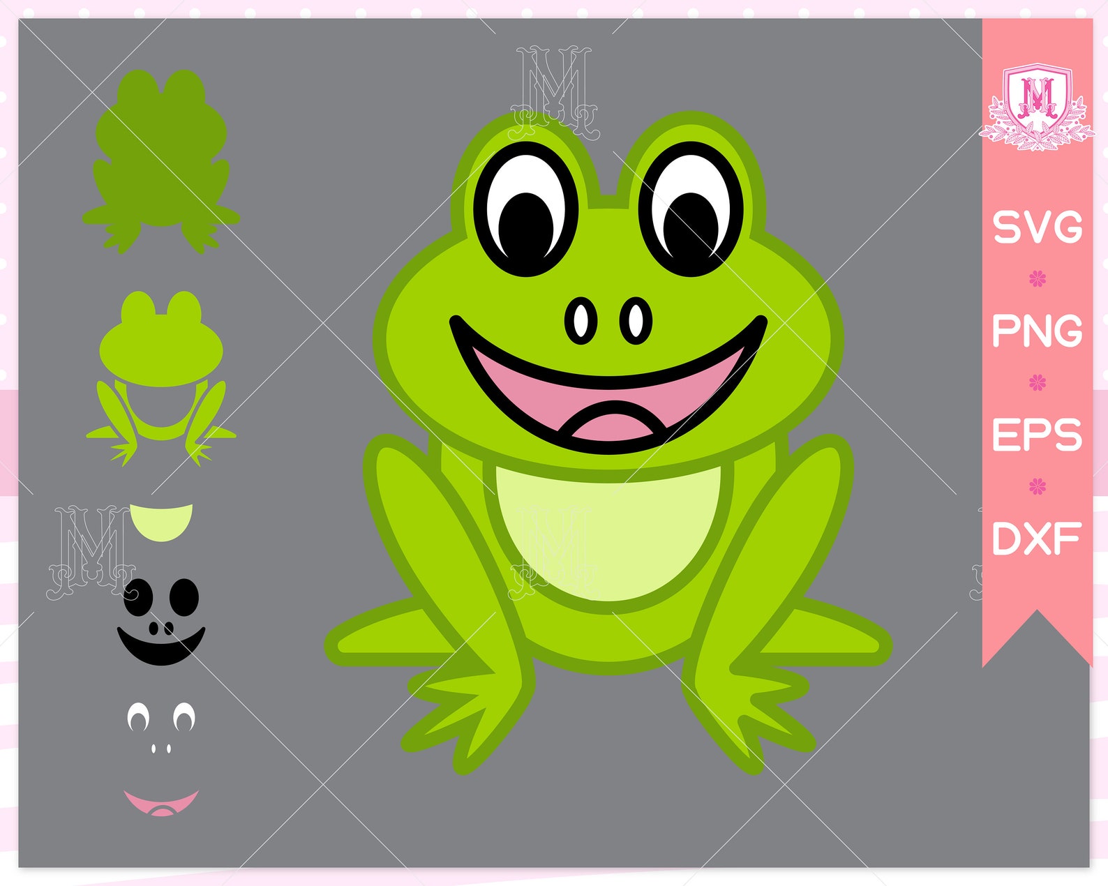 Frog File Animal Svg Amphibian Svg Cute Frog Cartoon Frog - Etsy