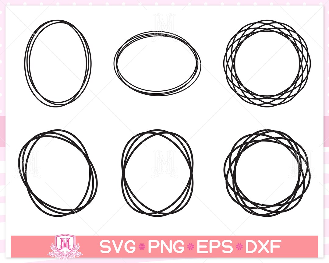 Circle Frame Svg File, Ellipse Frame Svg, Circle, Frame, Ellipse, Name ...