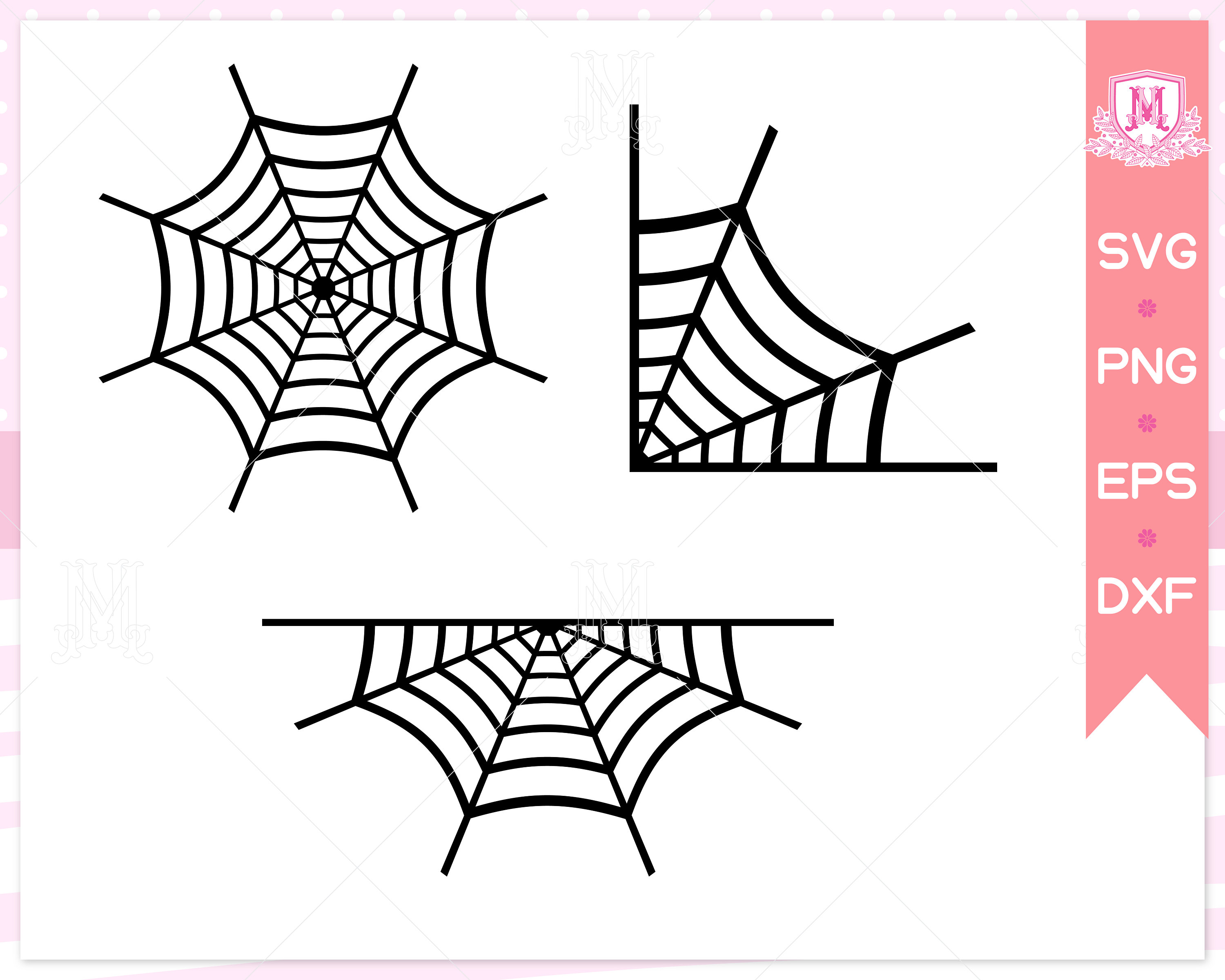 Spider web svg file Spiderweb svg animal svg Spider svg | Etsy