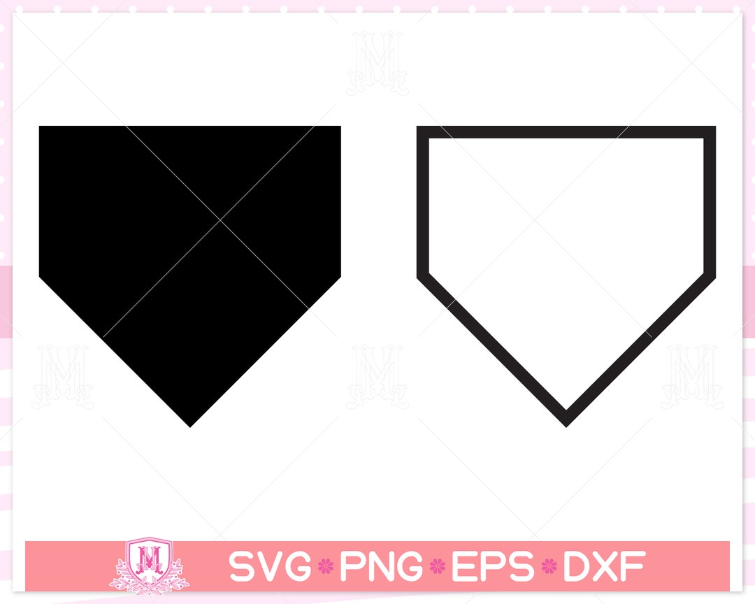 Home Plate Svg File, Baseball Home Plate Svg, Baseball Svg, Softball ...