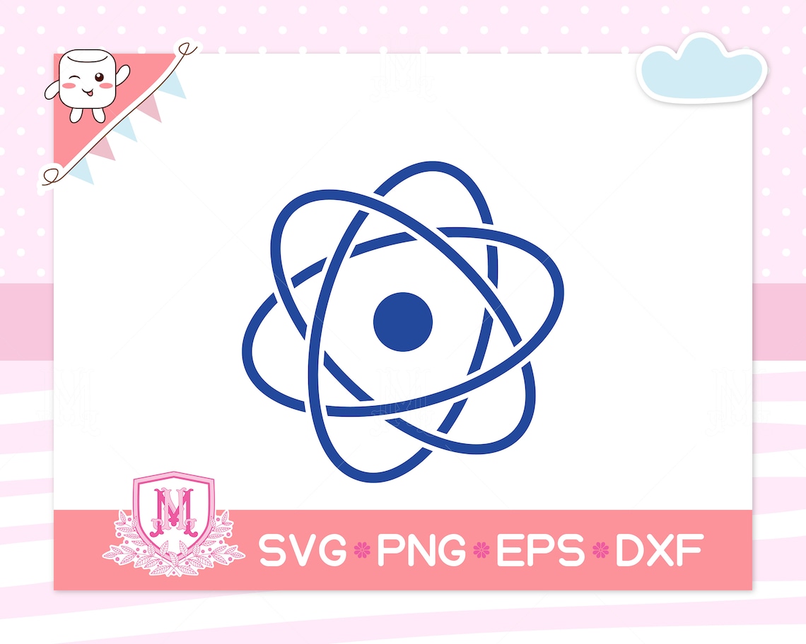 Atom Svg File Molecule Svg Atomic Svg Science Svg Digital - Etsy