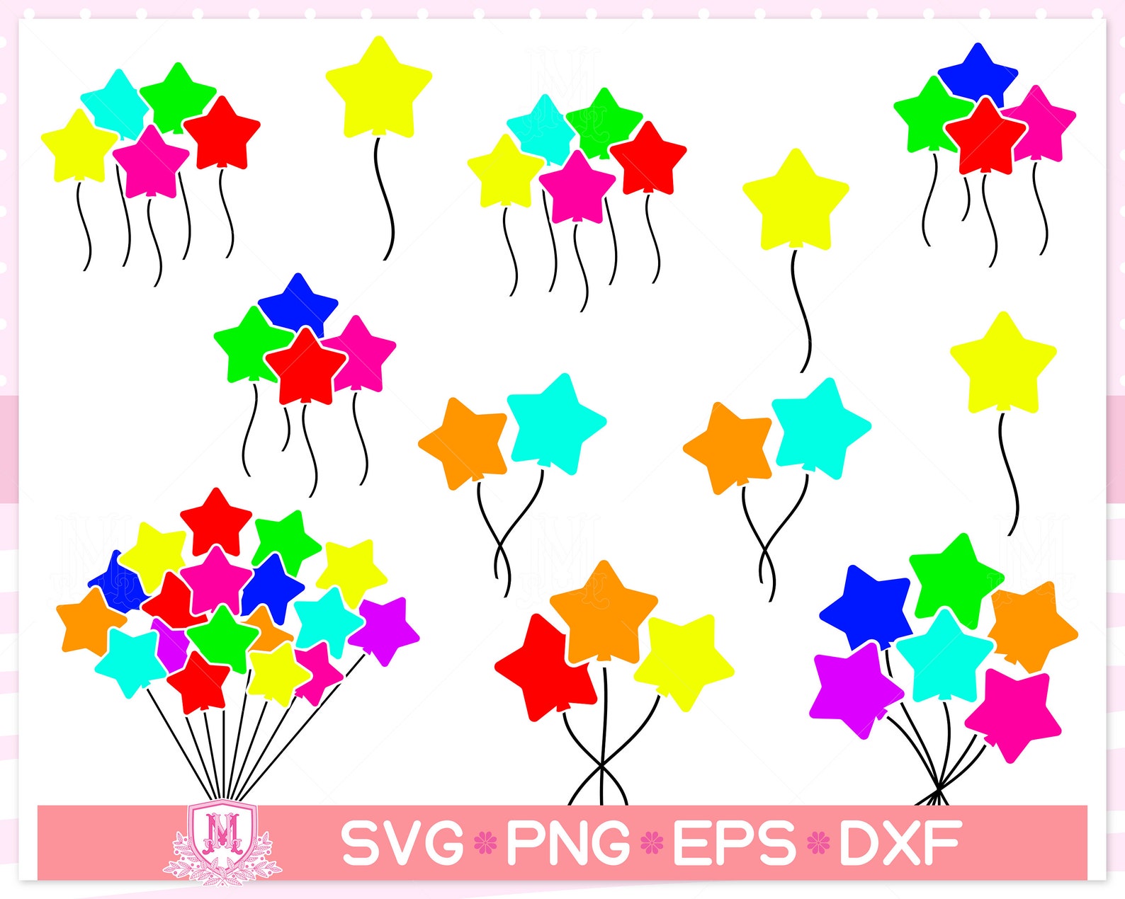 Balloon Svg File Circle Balloon Svg Heart Balloon Svg | Etsy