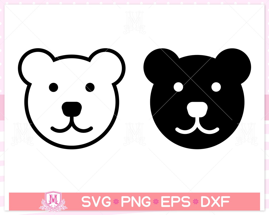 Bear Svg File, Teddy Bear Svg, Animal Svg, Cute Bear, Cartoon, Bear Png ...