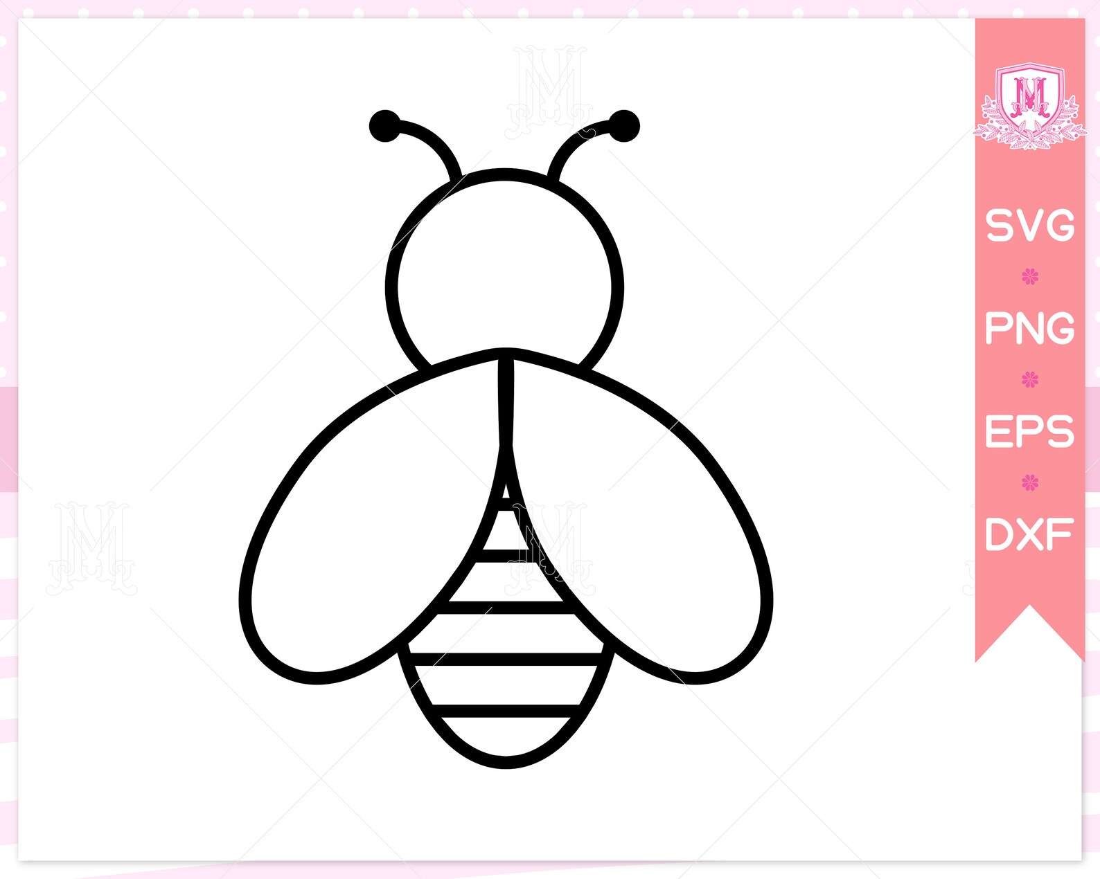 Bee svg file honey bee svg bumblebee svg animal svg animal | Etsy