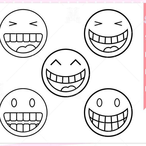 Laughing Face Svg - Etsy