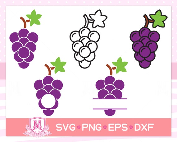 Grape Svg File Grape Svg Fruit Svg Name Frame Svg Digital - Etsy Canada