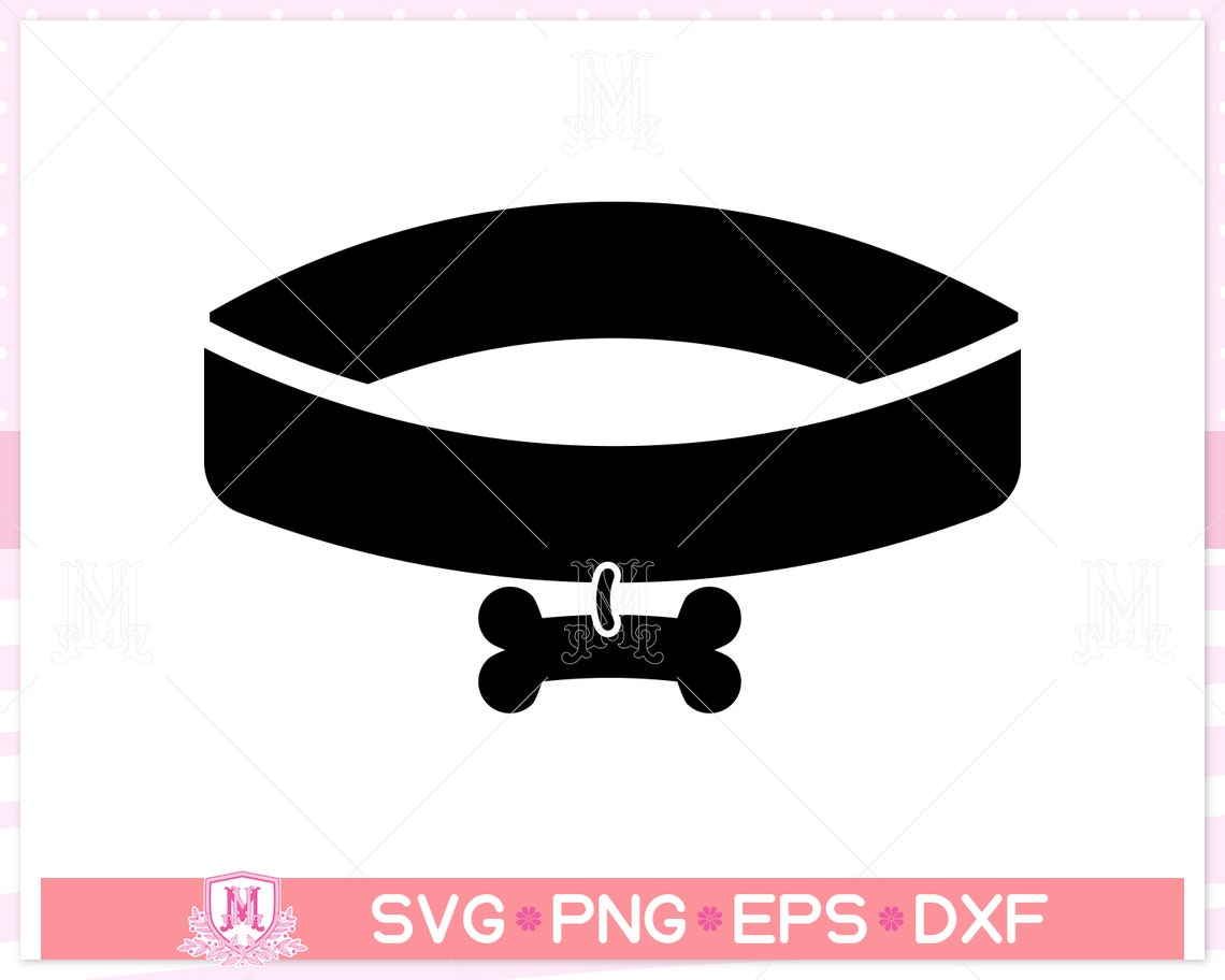 Dog Collar Svg File, Dog Chain Svg, Pet Collar Svg, Animal Svg, Tag ...