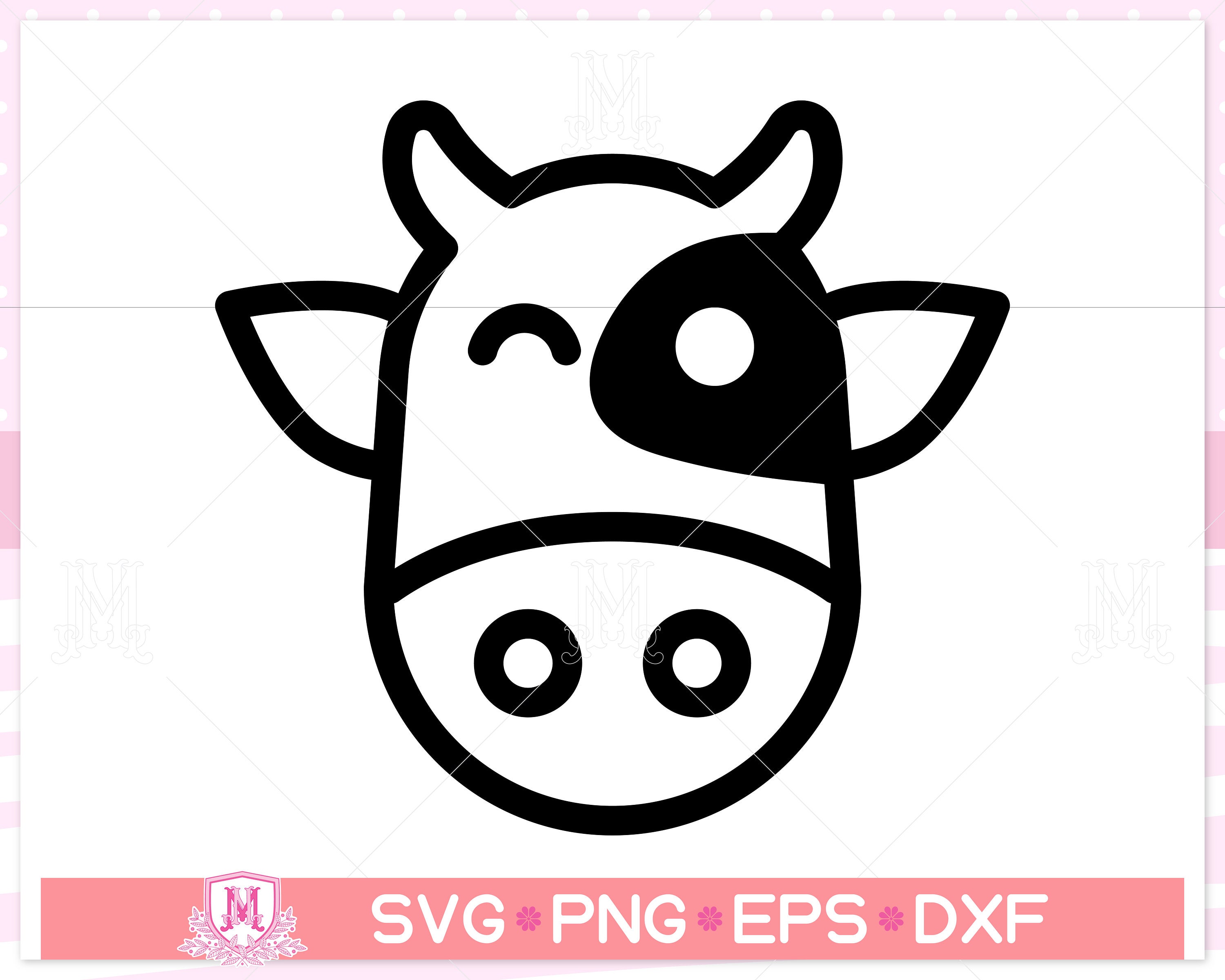 Cow Svg File Animal Svg Ox Svg Cow Instant Digital - Etsy