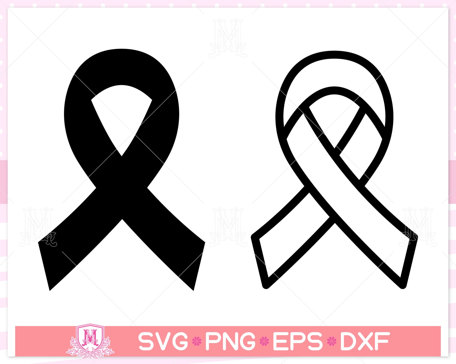 Awareness Ribbon Svg File, Ribbon Svg, Cancer Ribbon Svg, Awareness ...