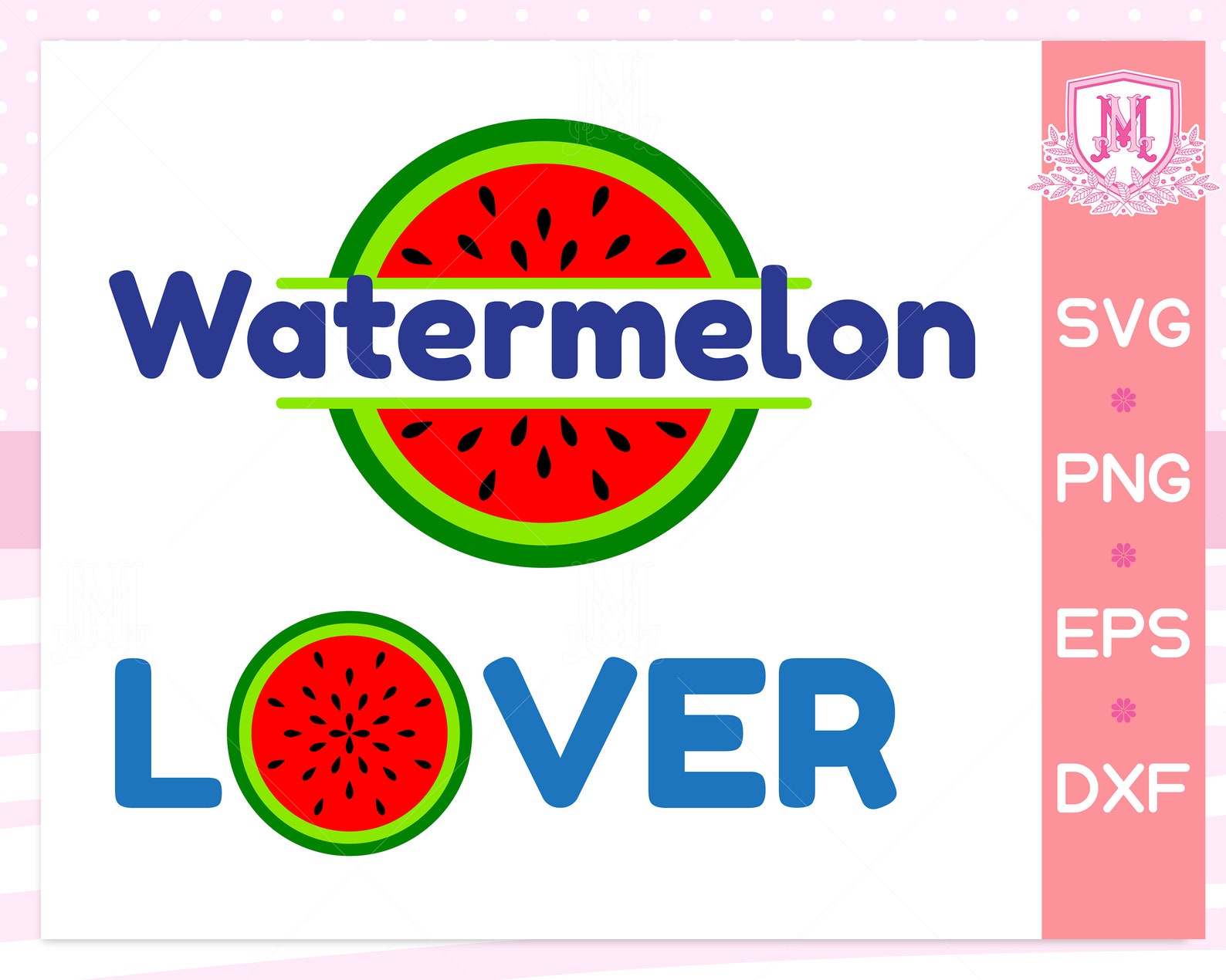 Watermelon Svg File Watermelon Svg Fruit Svg Name Frame - Etsy
