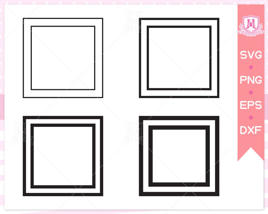 Square Frame Svg File, Square Frame Svg, Square Svg, Frame, Geometric ...